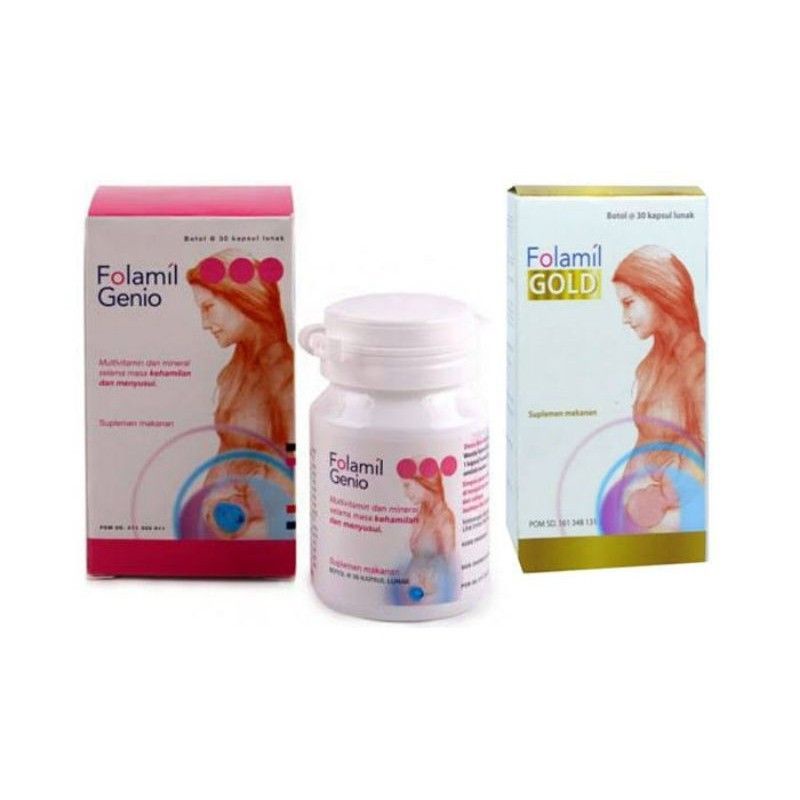 Jual FOLAMIL GENIO GOLD / VITAMIN IBU HAMIL / FOLAMIL GENIO / 30s ...