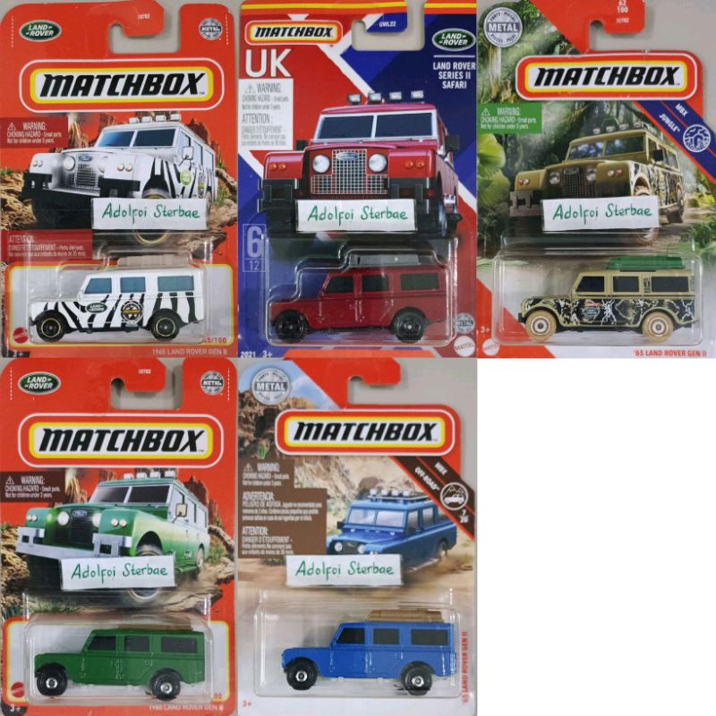 Jual matchbox '65 1965 land rover gen II series II safari mbx off road ...