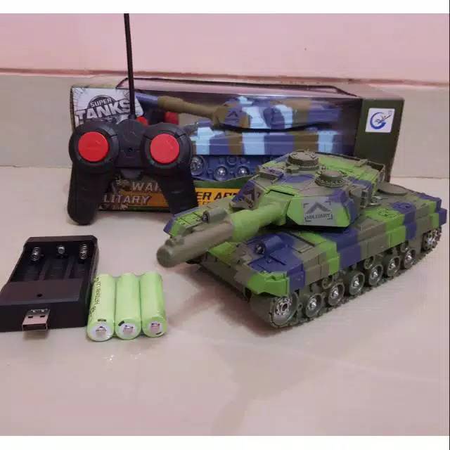 Jual Mobil Tank Super Armed remote control baterai casan | Shopee Indonesia