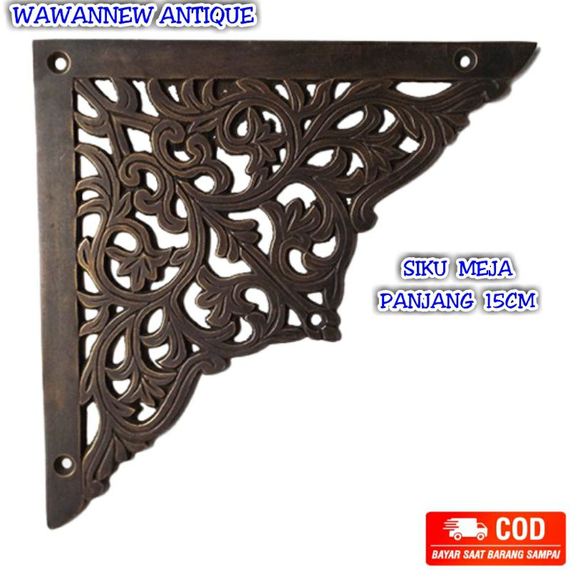 Jual TERMURAH Siku Ukir Ornamen Meja Lemari Pintu Rumah Kuningan Antik ...