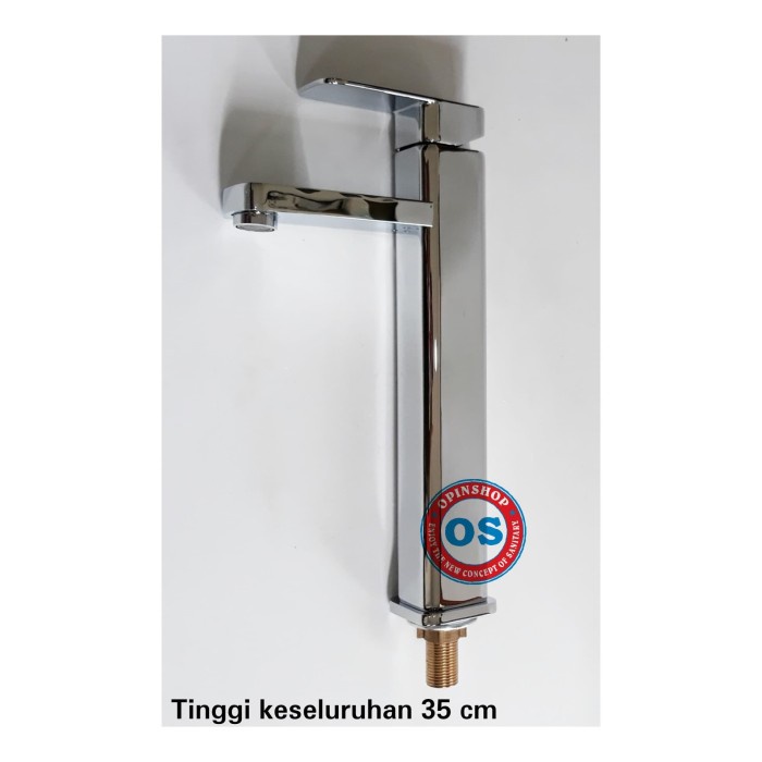 Jual T.Lillie - Keran Air Kran Wastafel Kotak Besar Os-4530A Minimalis ...