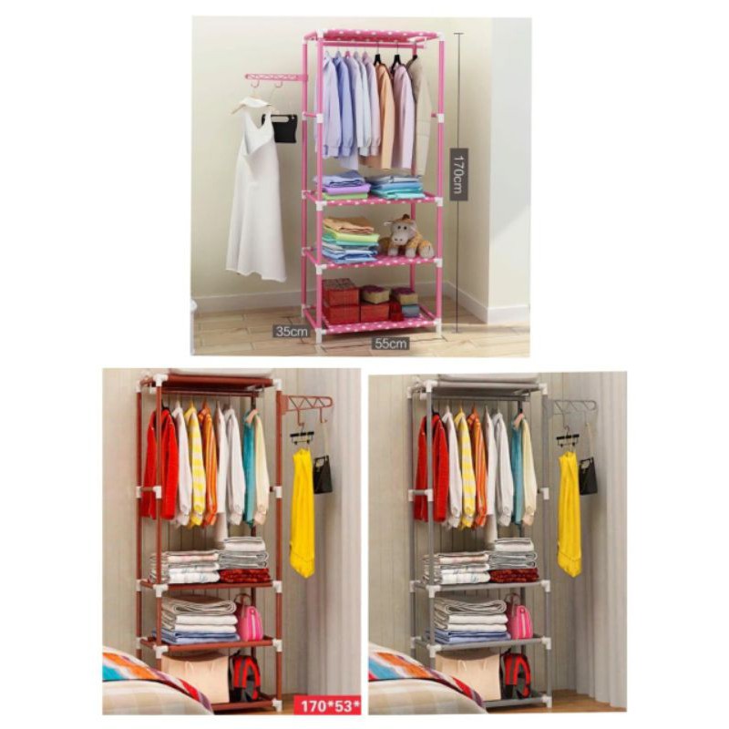 Jual Rak Lemari Pakaian dan Buku tanpa Cover | Shopee Indonesia