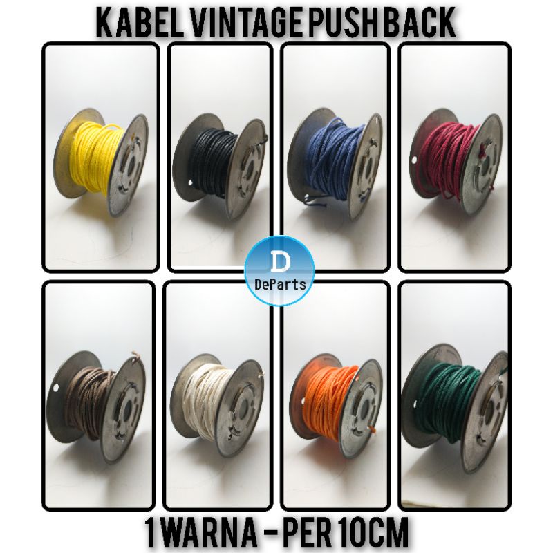 Jual [Per 10 Cm] Kabel wiring vintage pushback style | Shopee Indonesia