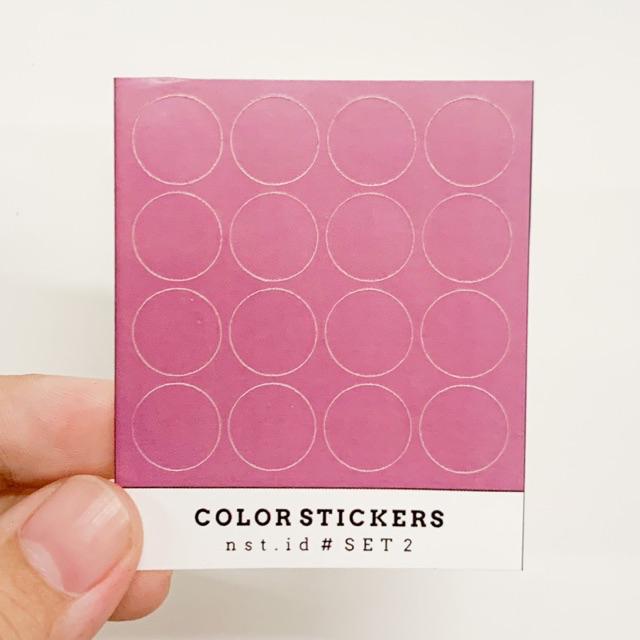 Jual Stiker Color Palette Pantone Mini Sticker Fancy DIY Jurnal Bujo ...