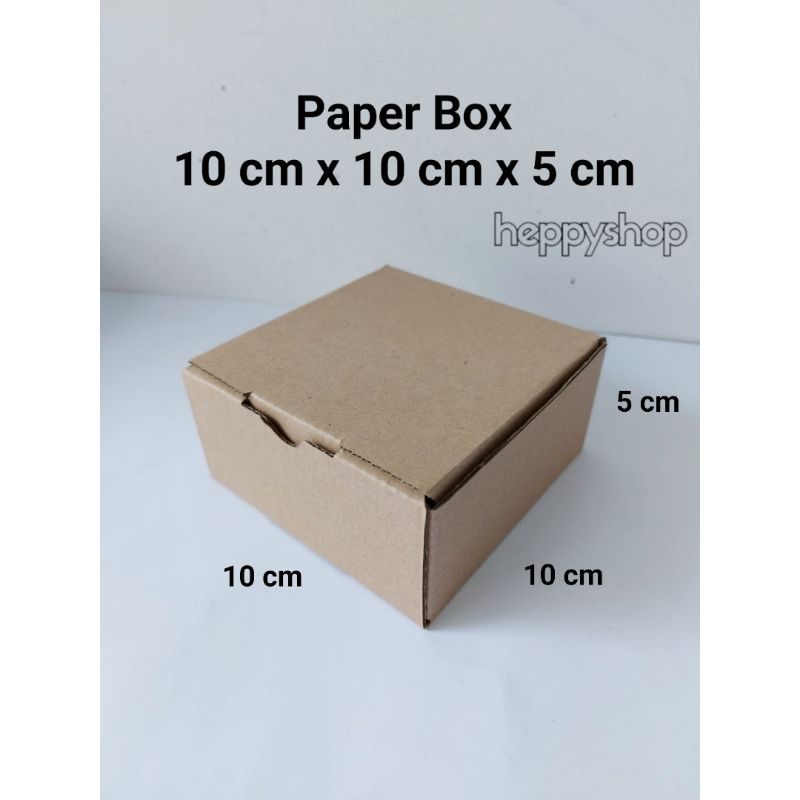 Jual Paper Box 10 cm x 10 cm x 5 cm, Kardus Karton Box | Shopee Indonesia