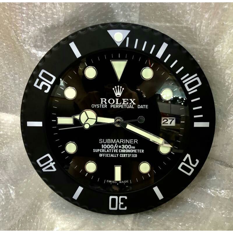 Jual WALL CLOCK / JAM DINDING ROLEX SUBMARINER QUARTZ GRADE AAA+ SUPER ...
