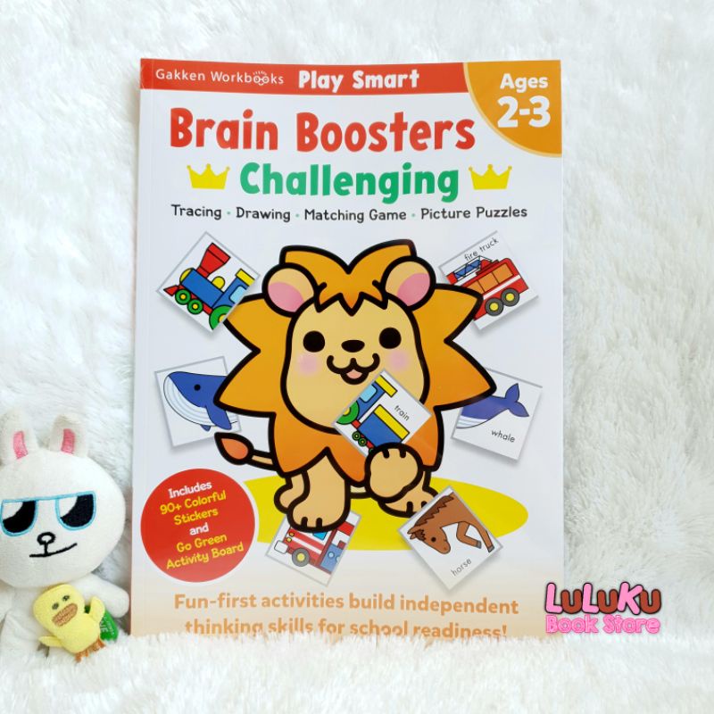 Jual Buku Anak Import Gakken workbook Workbooks Play Smart BRAIN BOOSTERS CHALLENGING ages 2-3 ...