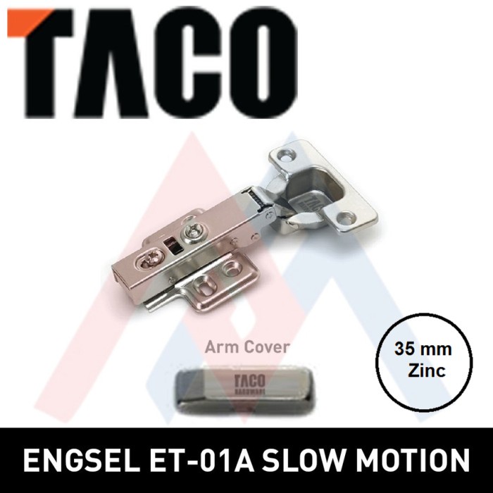 Jual Engsel lemari TACO HPL engsel sendok TACO ET01 - A (Lurus ...