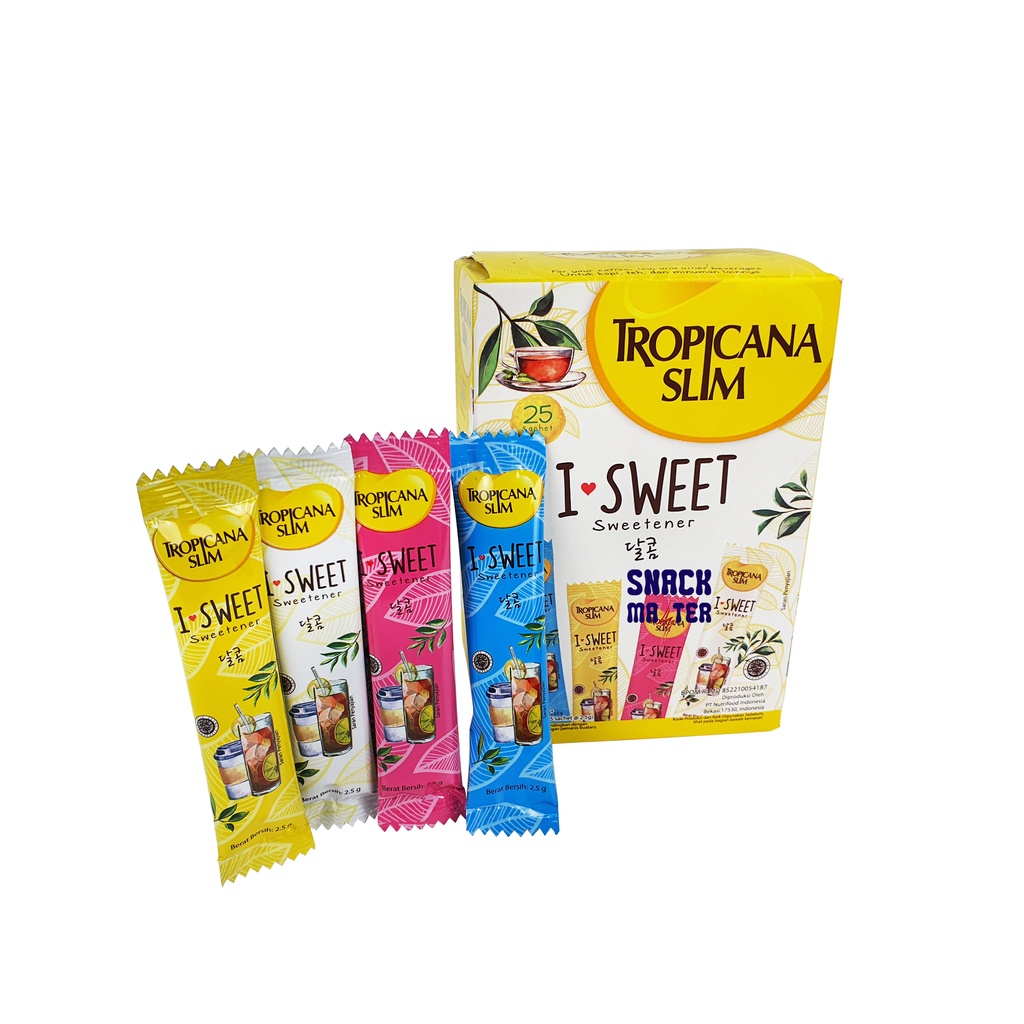 Jual Tropicana Slim I Sweet Sweetener BOX - Netto 62.5 gr | Shopee ...
