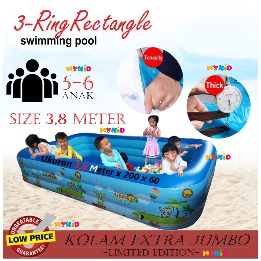 Jual Kolam SUPER EXTRA BESAR 380cm x 200cm x60cm EXTRA BESAR MOTIF 3 ...