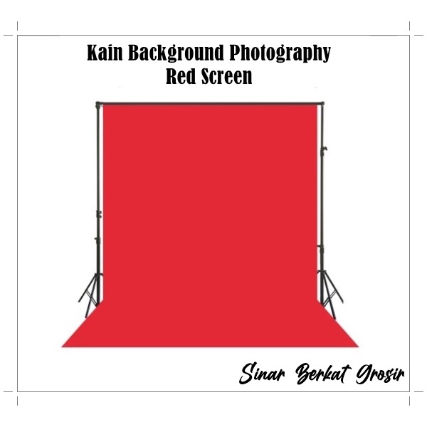 Jual Kain Background Foto Video Red Screen / Kain Backdrop Merah Tebal ...