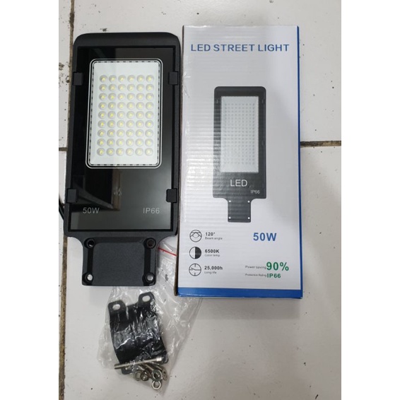 Jual Lampu jalan pju led 50W. Ip66 50watt murni | Shopee Indonesia