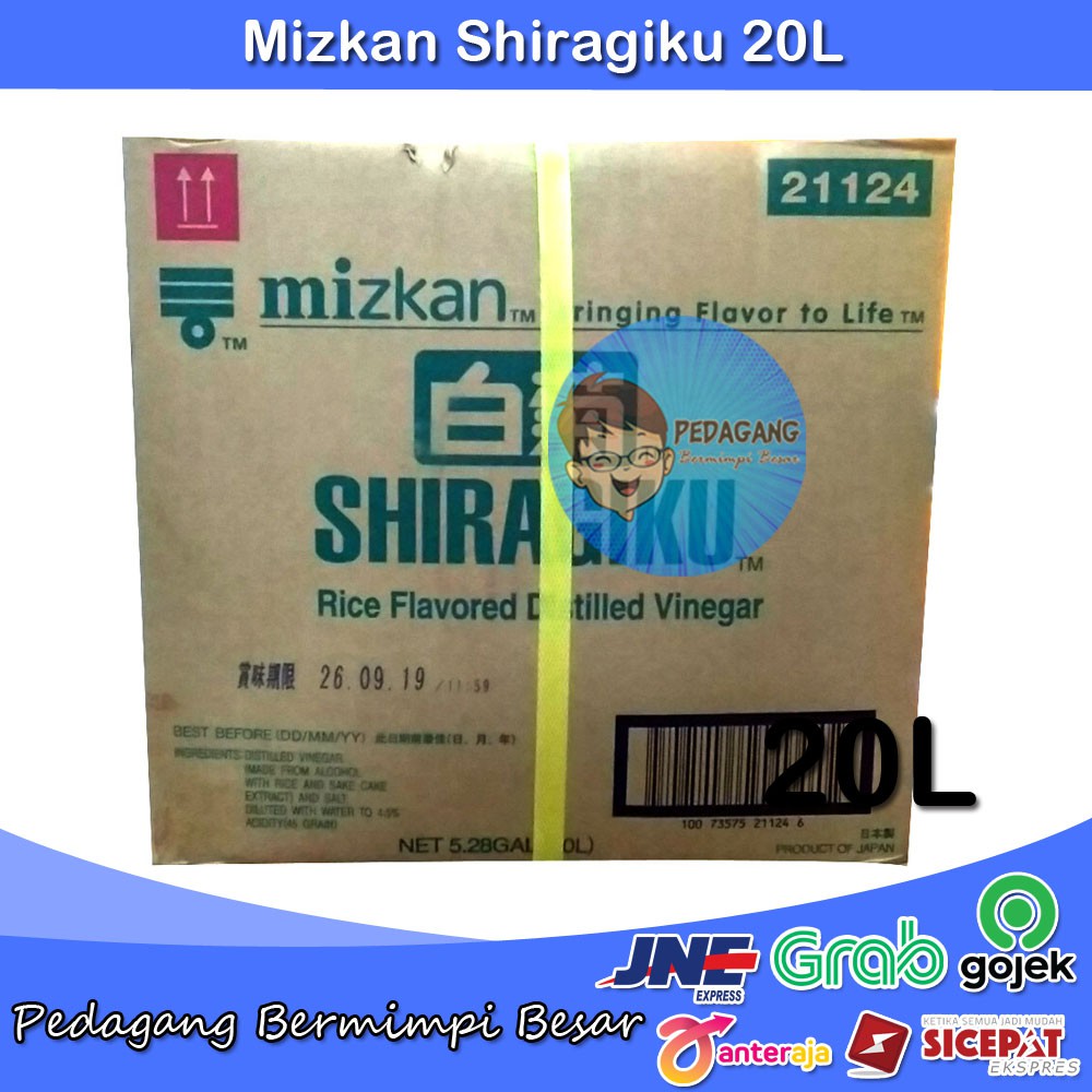 Jual Mizkan Shiragiku 20L | Vinegar | Cuka Beras | Shopee Indonesia