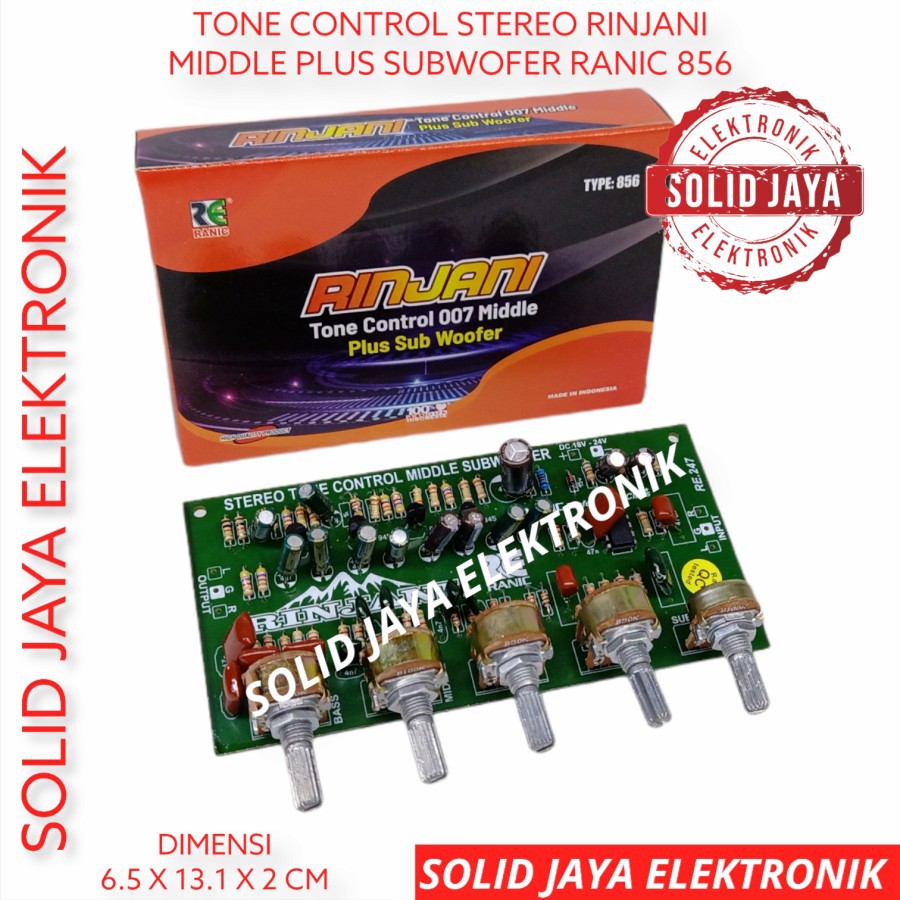 Jual KIT TONE CONTROL STEREO RINJANI SUB WOOFER MIDDLE MILDE VOKAL ...