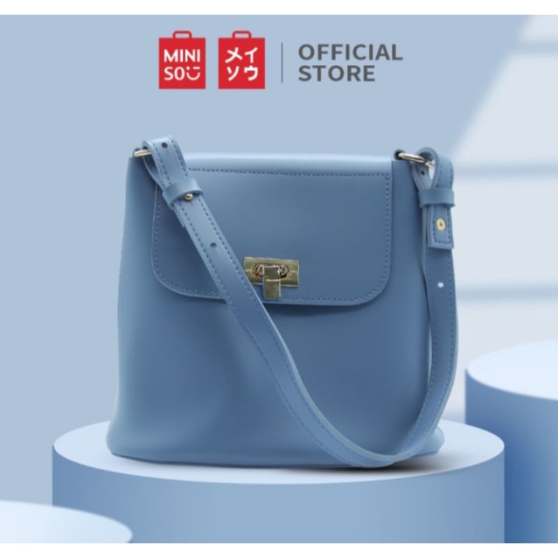 Jual Shoulder Bag ( Blue ) - Miniso | Shopee Indonesia