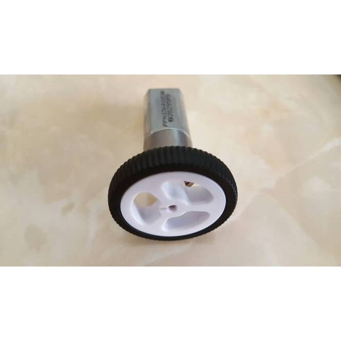 Jual rubber wheel roda karet D shaft 3mm for robot line follower n20 ...