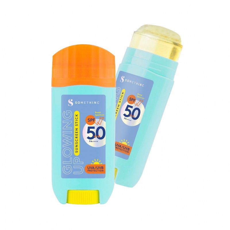 Jual SOMETHINC Glowing Up Sunscreen Stick SPF 50++ PA ++++ 15gr | Shopee Indonesia