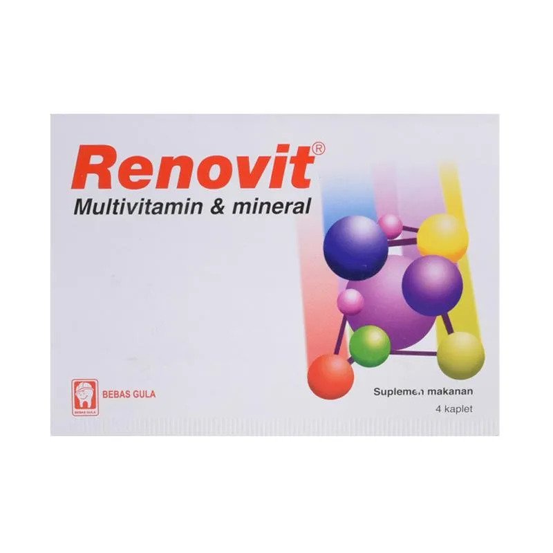 Jual RENOVIT MULTIVITAMIN & MINERAL 4 TABLET/STRIP | Shopee Indonesia