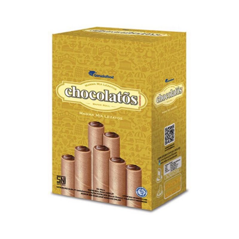 Jual Chocolatos Wafer Roll box isi 24 pcs - Sembako Jogja | Shopee ...