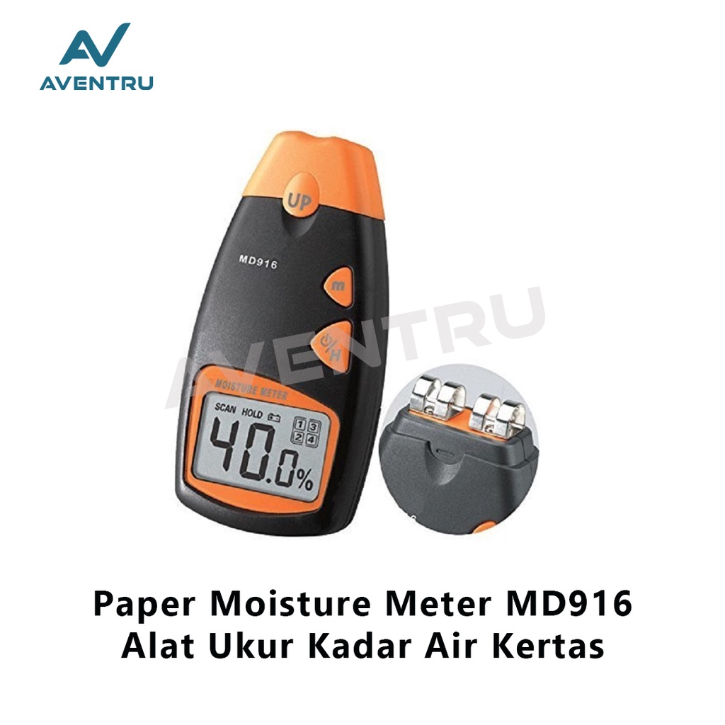 Jual Paper Moisture Meter MD916 Alat Ukur Kelembapan Kertas Karton MD ...