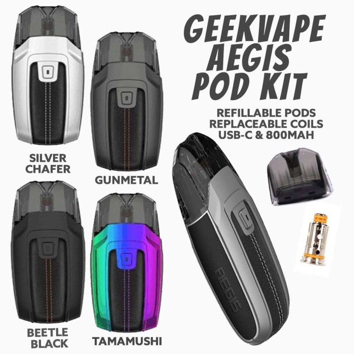 Jual VAPOR GEEK AEGIST PODS ORIGINAL / GEEK AEGIS PODS KIT | Shopee ...