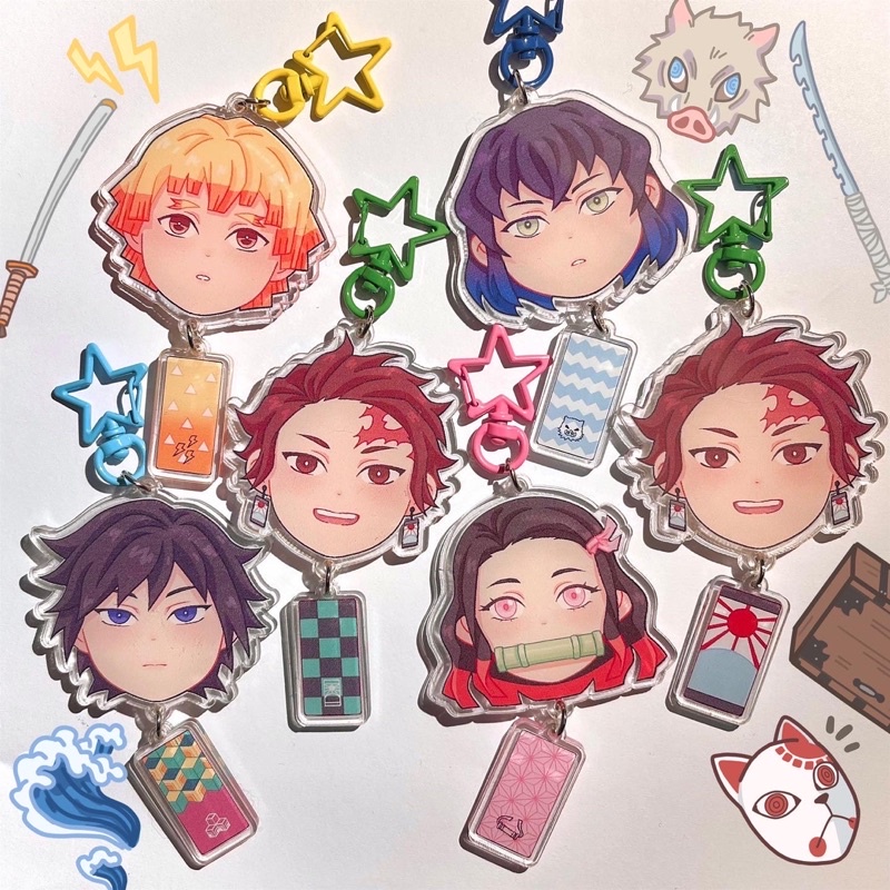 Jual demon slayer keychains | Shopee Indonesia
