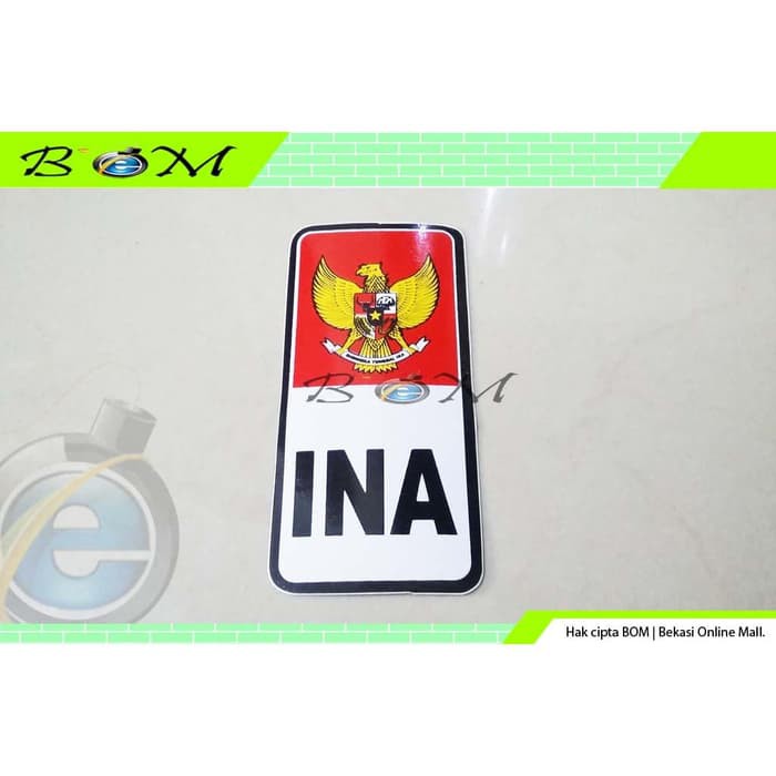 Jual Stiker Sticker Tulisan Ina Indonesia Merah Putih Burung Garuda ...