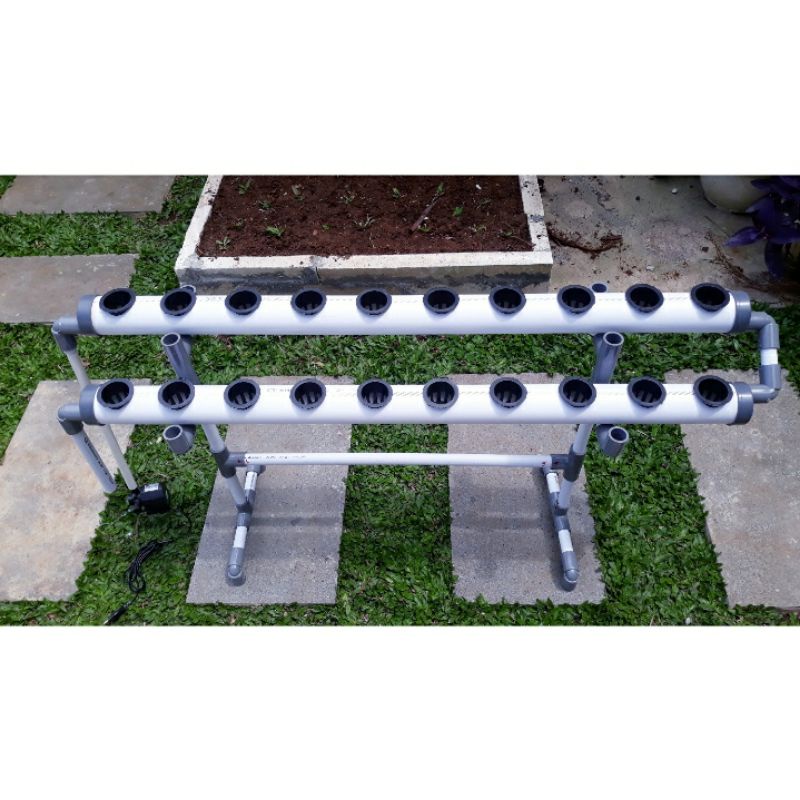 Jual Instalasi Hidroponik Mini Set 2 Inchi NFT DFT + Rangka + Pompa ...