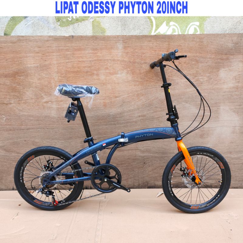 Jual Sepeda Lipat Odessy Phyton 20Inch 7Sp Hi-ten stell | Shopee Indonesia