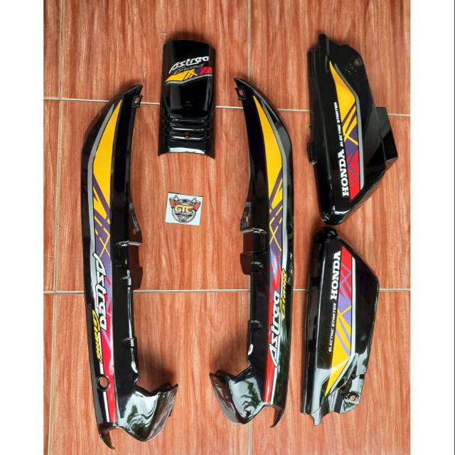 Jual Cover Body Astrea Honda Grand Bulus Set Kuning Ungu Merah | Shopee ...