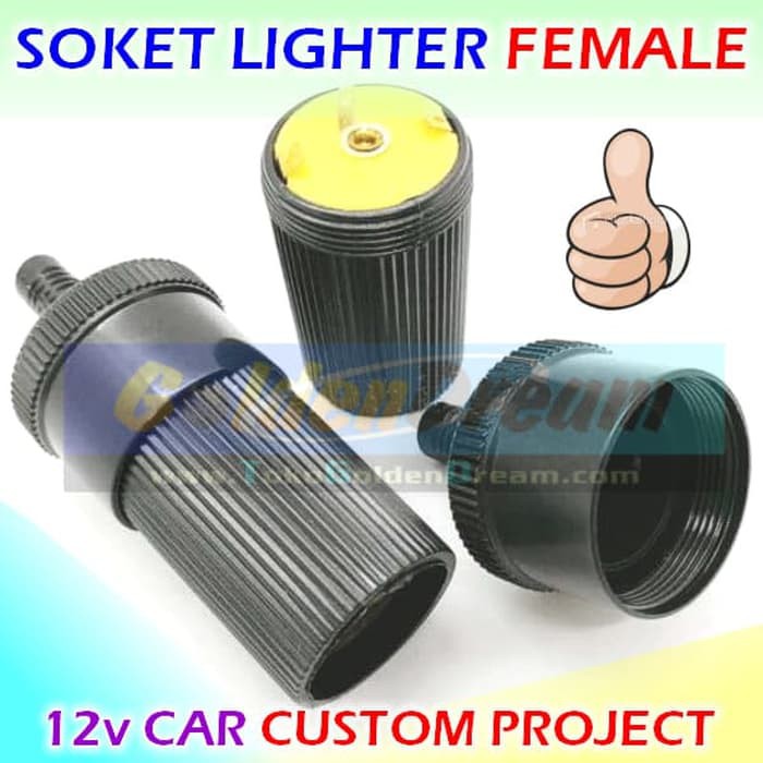 Jual Soket Betina Car Lighter Female Socket Cok Steker Rokok Mobil ...