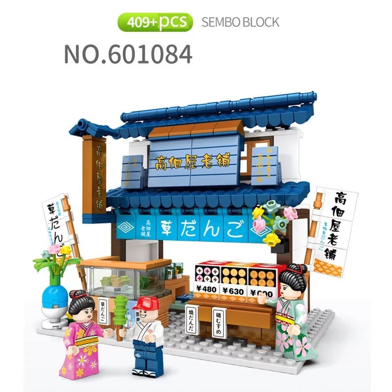 Jual Brick Sembo Block 601084 Japanese Stall | Shopee Indonesia