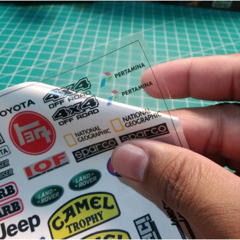 Jual STIKER RC ADVENTURE LOGO SPONSOR WPL MN RGT 1/12 1/16 ( TRANSPARAN ...
