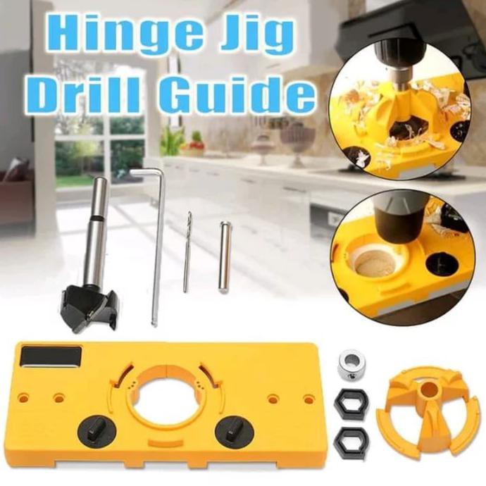 Jual PERKAKAS BOR HINGE JIG TEMPLATE BOR ENGSEL SENDOK DRILL GUIDE ...