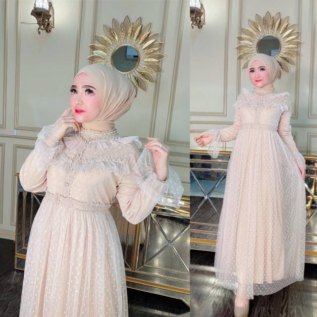 Jual Gamis tutu polkadot swarovski terbaru shellasaukia original ...
