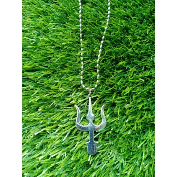Jual Kalung Trisula- Rantai Monel Beras & Bandulan Liontin Lambang ...