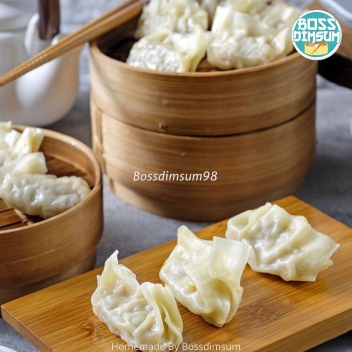 Jual gyoza atau kwotie ayam sayur bossdimsum isi 50 | Shopee Indonesia