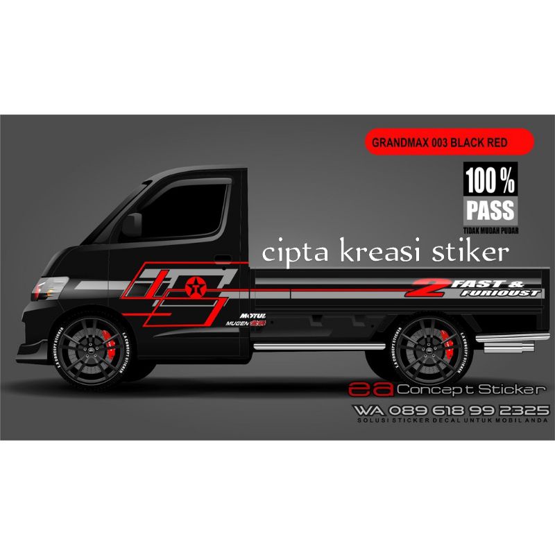 Jual STICKER STIKER VARIASI STIKER MOBIL PICK UP DAIHATSU GRAND MAX ...