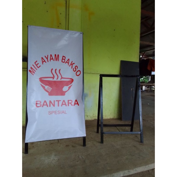 Jual stand/standing banner/spanduk/frame/papan iklan | Shopee Indonesia
