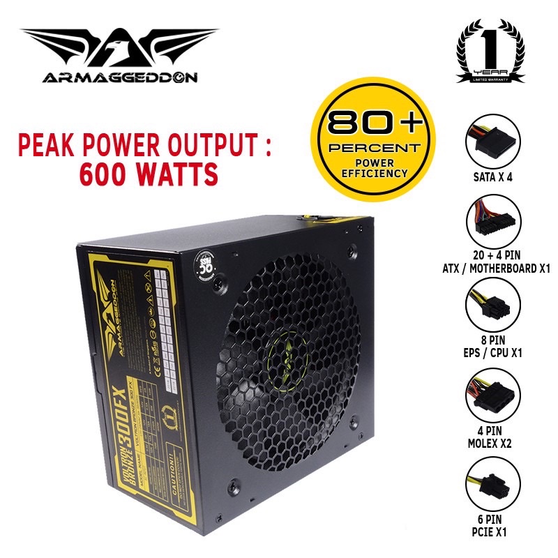 Jual Armaggeddon Power Supply / PSU Voltron 300FX | Shopee Indonesia