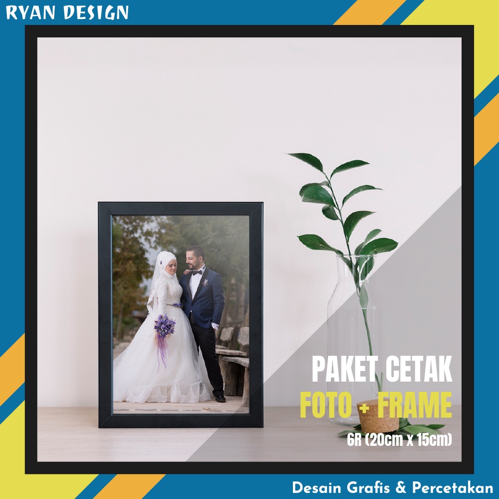 Jual Cetak Foto 6R (20x15) Plus Frame Kaca | Shopee Indonesia