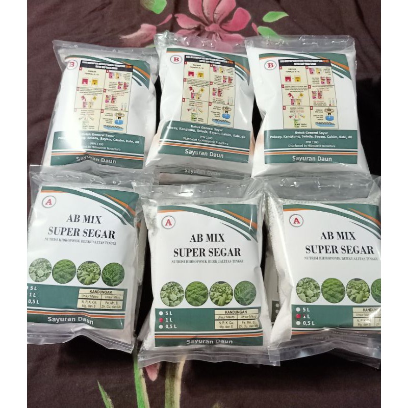 Jual Nutrisi Hidroponik AB MIX Sayur 1 liter | Shopee Indonesia
