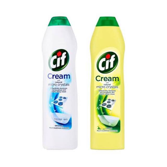 Jual Cif Cream Original - Lemon Krim Pembersih Serbaguna 500ml Botol ...