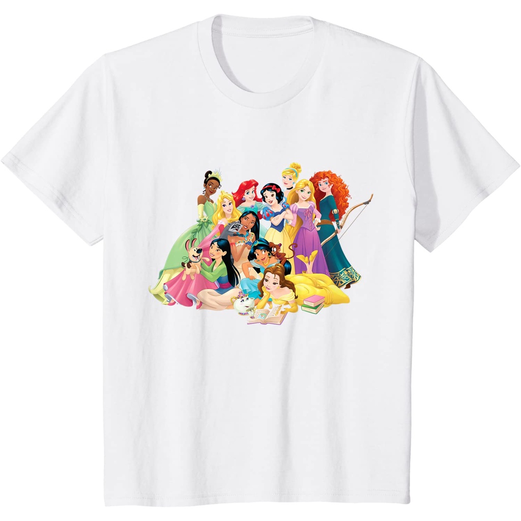 Jual Baju Kaos Anak Disney Princess Group Photo - Untuk Usia 1-12 Tahun ...