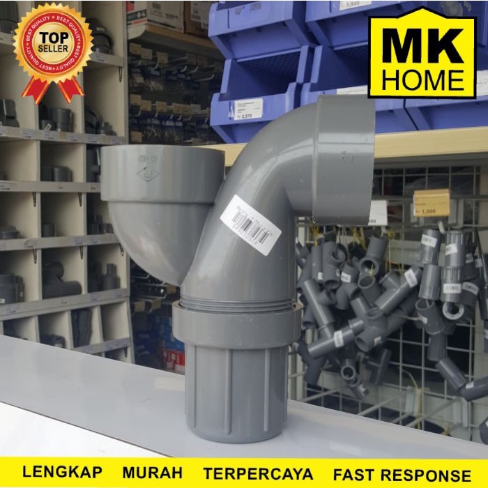 Jual P TRAP 2 INCH RUCIKA SAMBUNGAN PIPA AIR P-TRAP WASTAFEL | Shopee ...