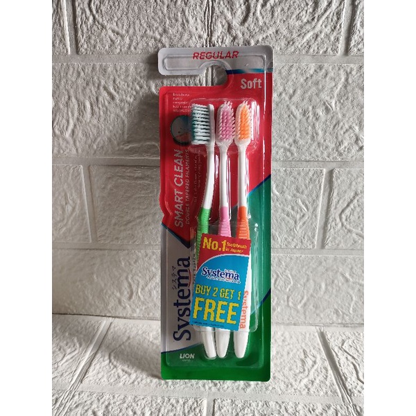 Jual SYSTEMA Sikat Gigi Smart Clean 3pcs | Shopee Indonesia