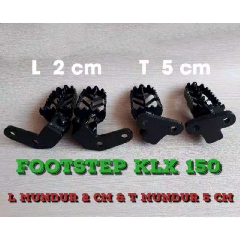 Jual footstep lebar & mundur KLX 150 / CRF 150L /D-TRACKER & universal ...