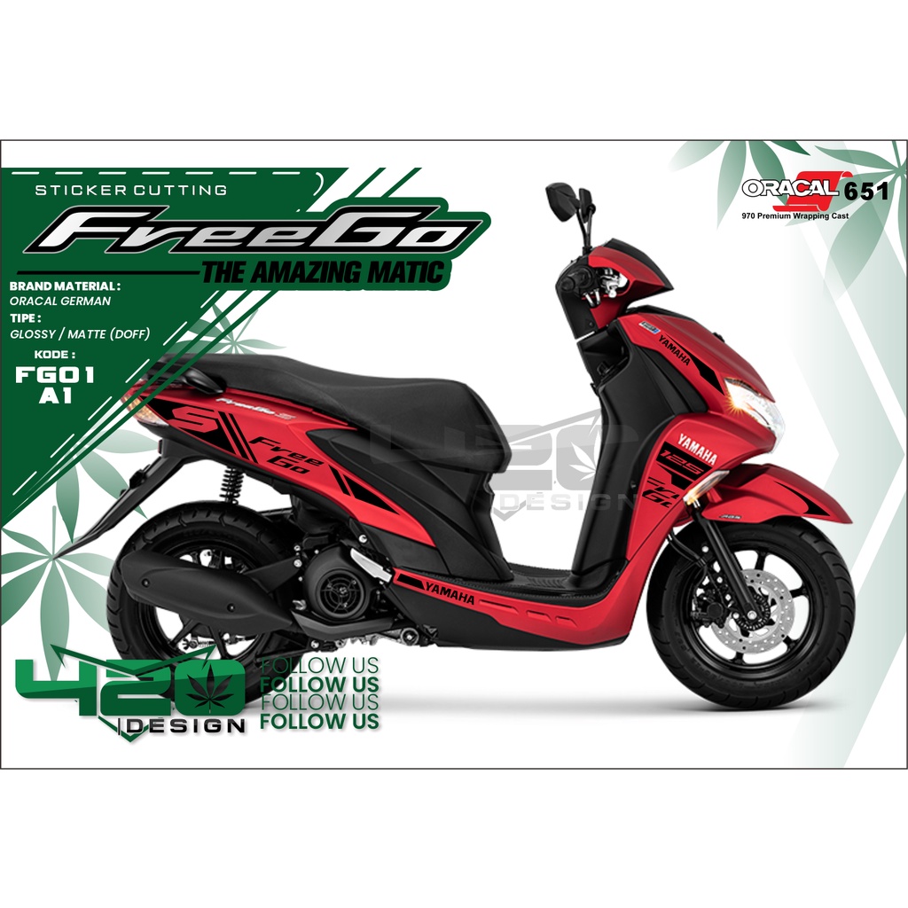 Jual Cutting Stiker Yamaha Freego All New - Lis Body Cutting Freego ...