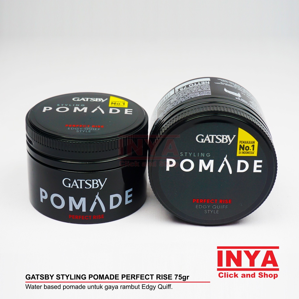 Jual GATSBY EDGY QUIFF STYLING POMADE PERFECT RISE A 75gr - Pomade ...
