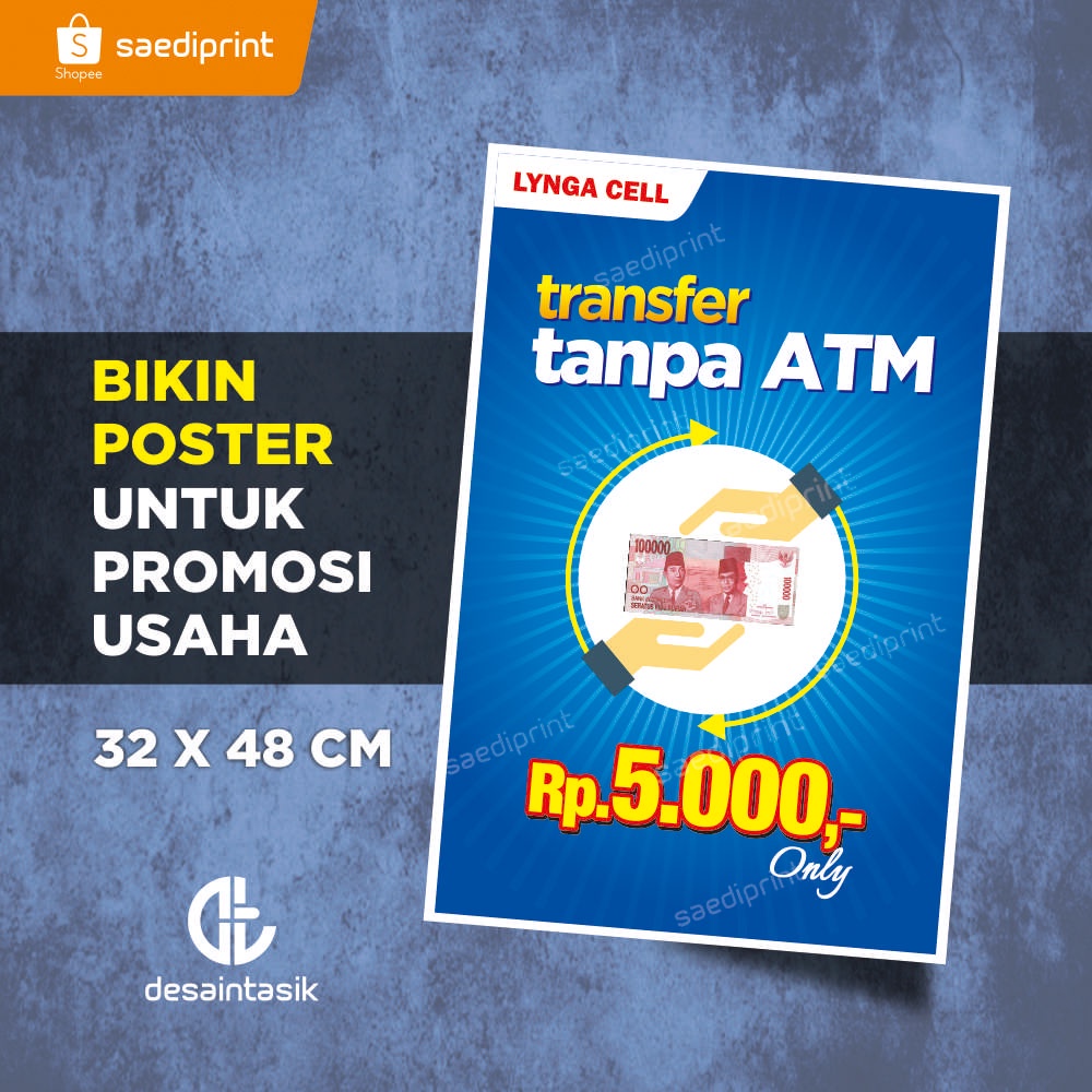Jual Cetak Poster Untuk Promosi Usaha Mikro, Ukuran A3+ Custome Design ...